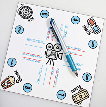 Free Printable: Family Movie Night Movie Picker – Magic Filled Memories